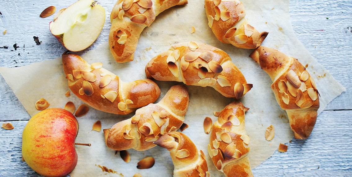 Gifflar med smak av äpple och mandel - recept från Kungsörnen